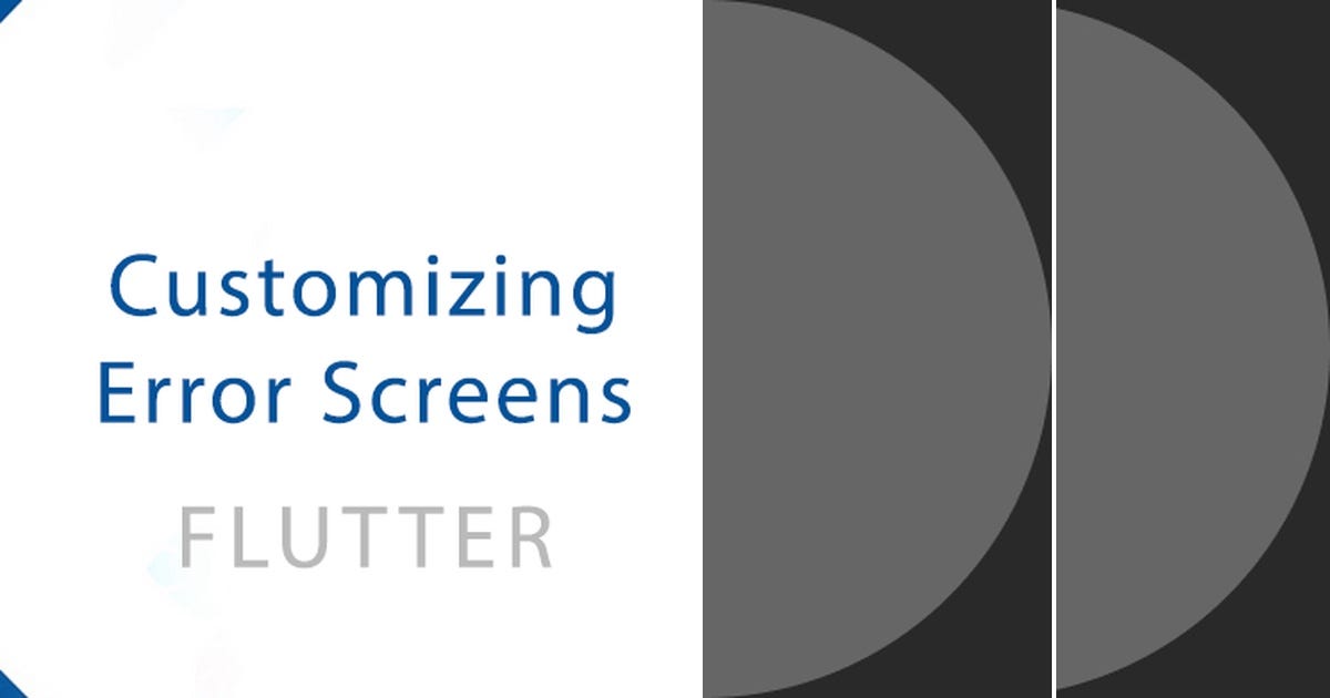 List: Customizing error screens | Curated by dami justin | Medium