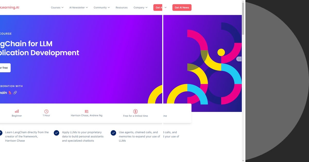 List: LangChain for LLM Application Development | Curated by Chanan | Medium
