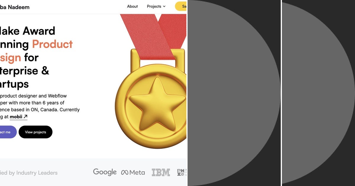 List: UX portfolio | Curated by Rob Rivera | Medium