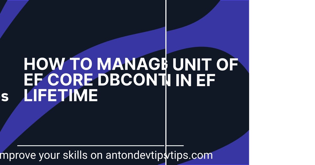 List: EF-Core | Curated by Zidar Gregor | Medium