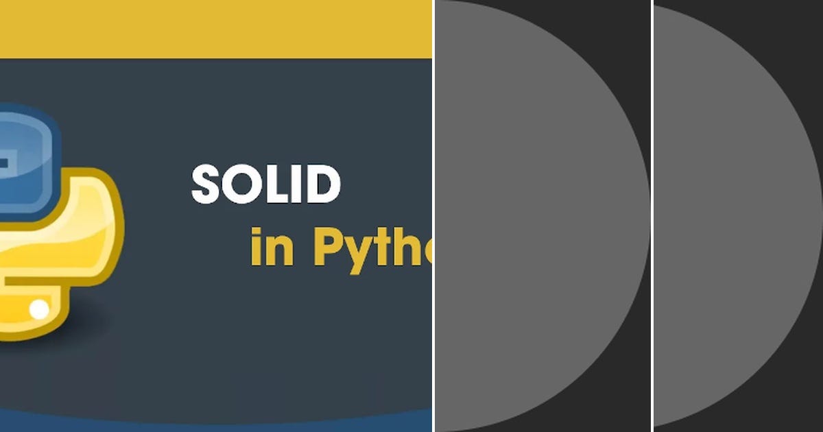 List: SOLID-Principles-Python-Programming-Language-CPython | Curated by ... List: SOLID-Principles-Python-Programming-Language-CPython | Curated by ...