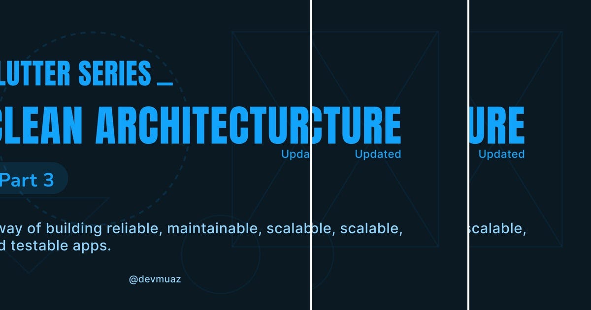 List: Flutter Clean Architecture | Curated by Thimuthu P. | Medium
