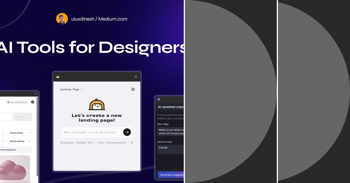 List: Ai tools for designer | Curated by Dryžas Lukas | Medium