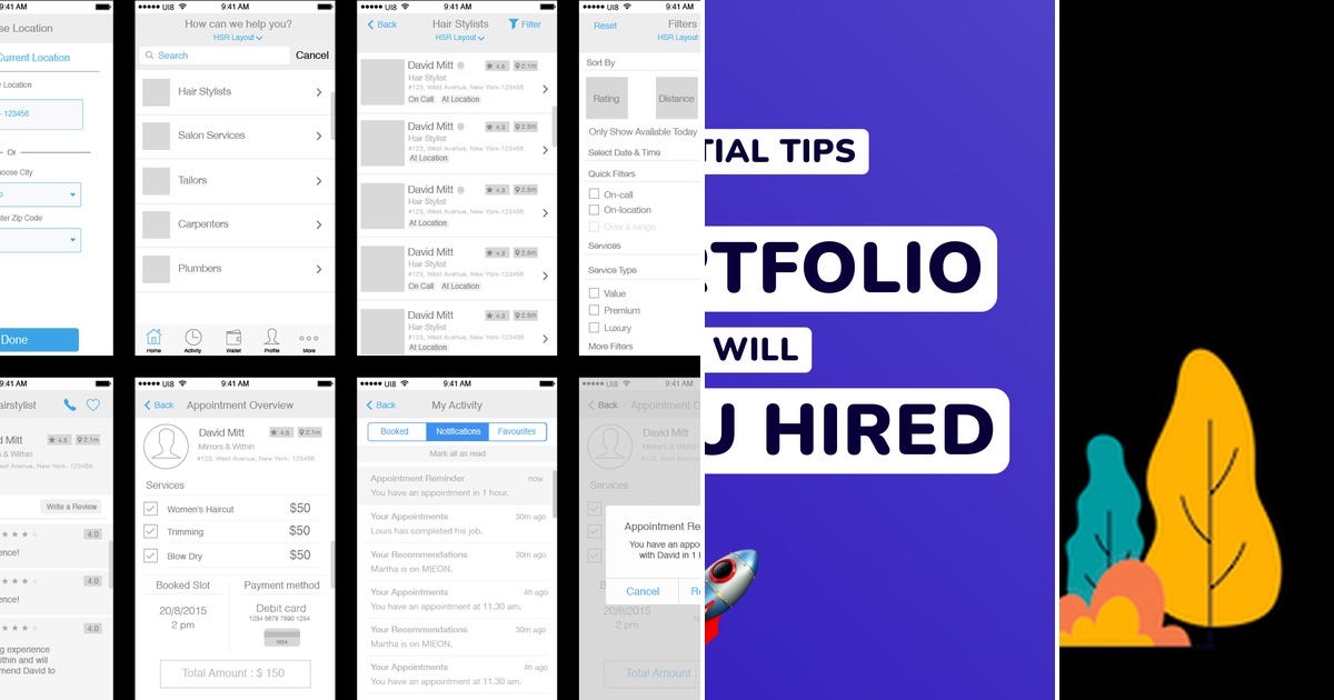 List: UX portfolio | Curated by Kelly Sim | Medium