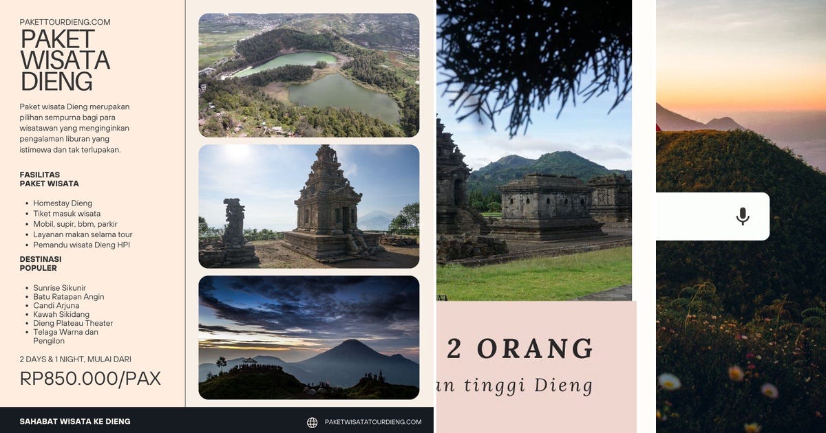 List: Paket wisata Dieng | Curated by Nova | Medium