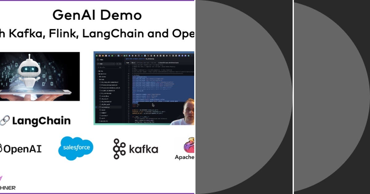 List: GenAI Demo with Kafka, Flink, LangChain and OpenAI | Curated by Dhayalan Balaraman | Medium