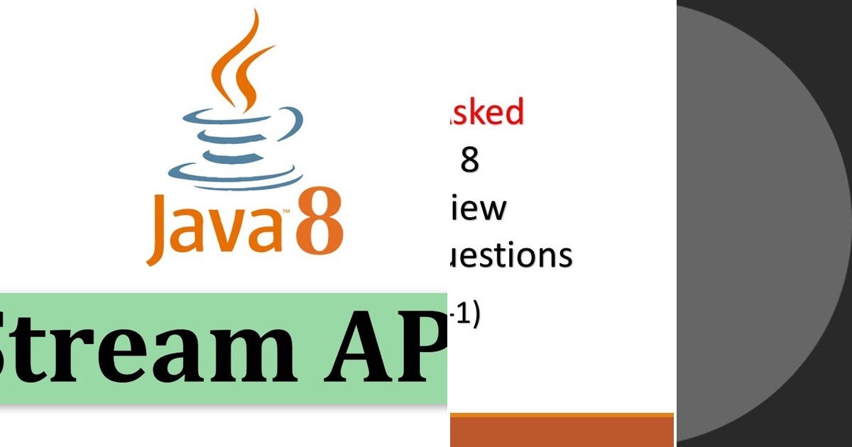 List: Java streams | Curated by Nagatoon | Medium