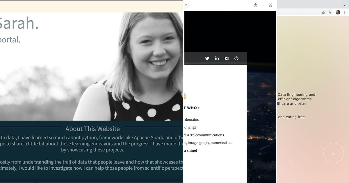 List: Portfolio Website | Curated by Daniel Schulz | Medium