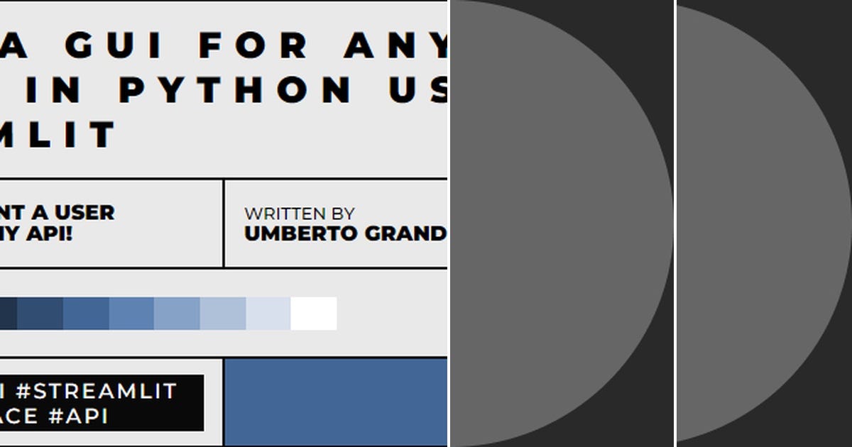 List: Gui/streamlit | Curated by Yogirajsinhvaghela | Medium