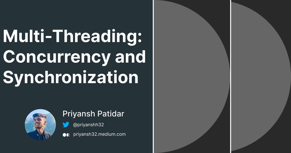 List: Concurrency | Curated by Swati Babar | Medium