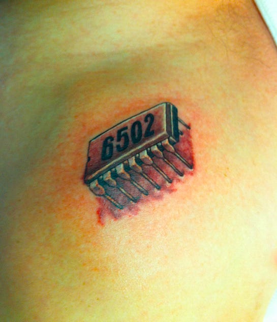 Computer Chip Tattoo