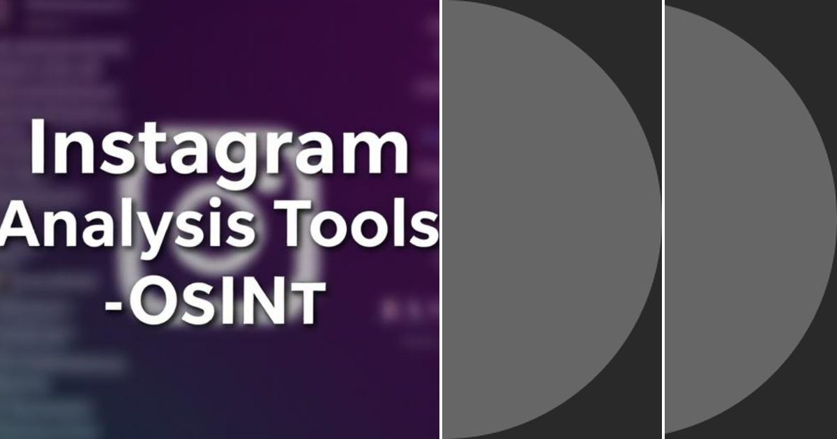 List: OSINT Instagram | Curated by Paul Wright | Medium