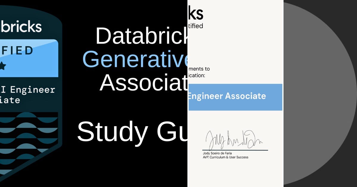 List: Databricks Certified Generative AI Engineer Associate | Curated ...