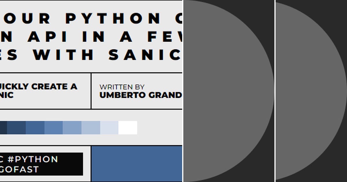 List: Python Sanic 튜토리얼 | Curated by Kimdonghyun | Medium
