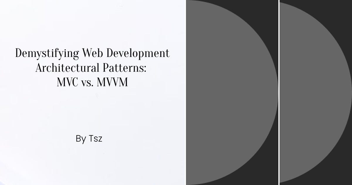 List: Web Architecture | Curated by Tsz | Medium