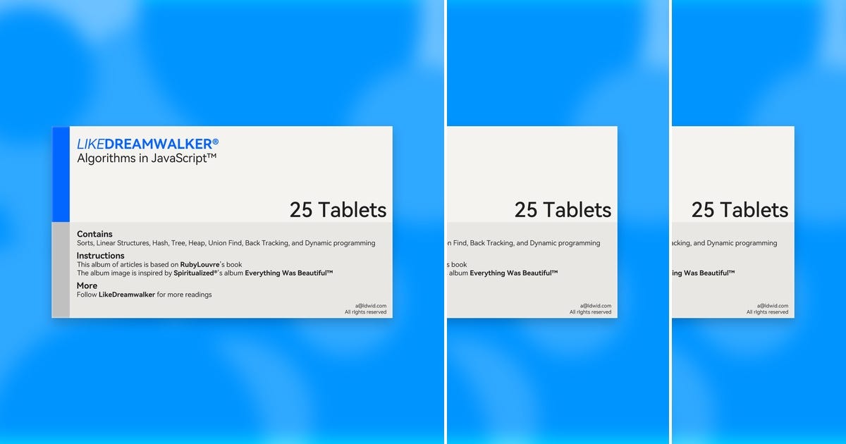 List: Algorithms in JavaScript | Curated by LikeDreamwalker | Medium