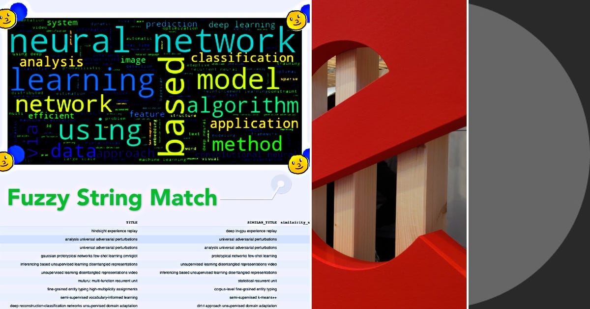 List: Fuzzy Matching | Curated by Diego Alejandro Sanchez Parga | Medium