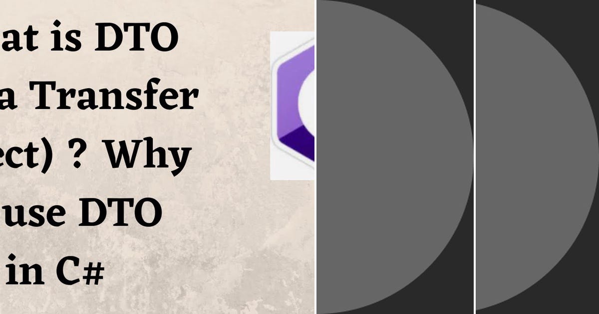 List: DTO-CSharp-Programming-Language-dotNET-Core | Curated by Ramu Mohan Srinivasan ...