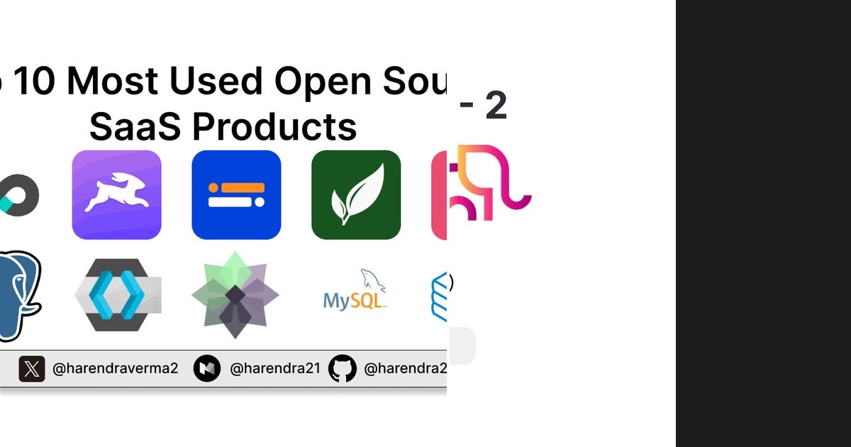 List: Open Source Tools | Curated by Rishav Saxena | Medium