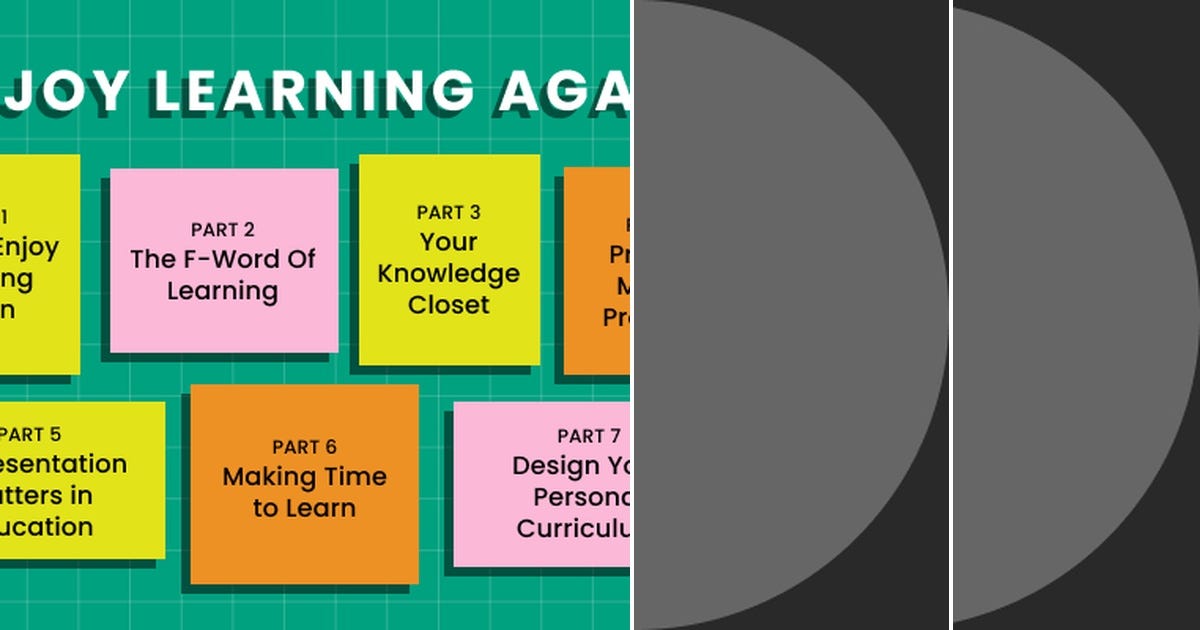 List: Enjoy Learning Again | Curated by Laraine | Medium
