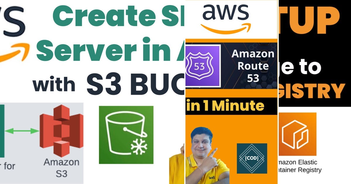 List: AWS Cloud Tutorial | EC2 VM | ECS | EKS | S3 | Arora DB | Curated by CodeOneDigest | Medium