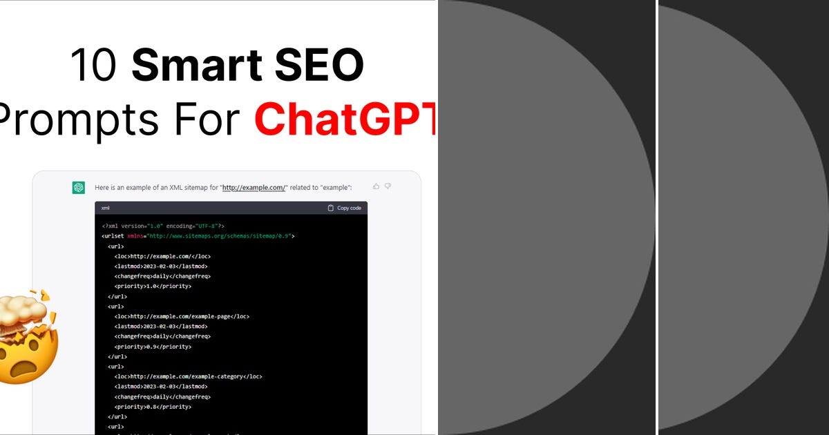 List: 10 Smart SEO Prompts For ChatGPT | Curated by Tolu Kola | Medium