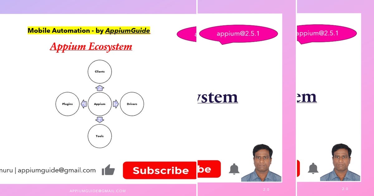 List: Appium EcoSystem | Curated by "Appiumguide" by Ramesh Kodumuru | Medium