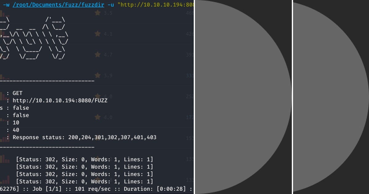 List: Ffuf | Curated by Hackerrobot | Medium