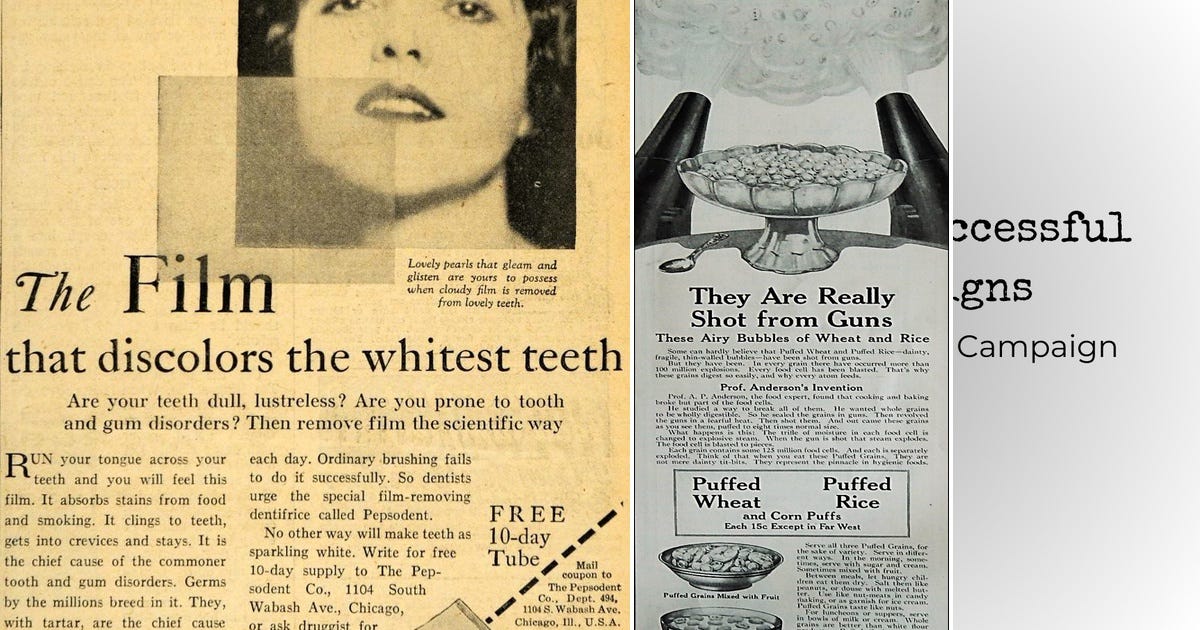 List: Claude Hopkins Advertising Campaigns | Curated by Olga Sentrec ...