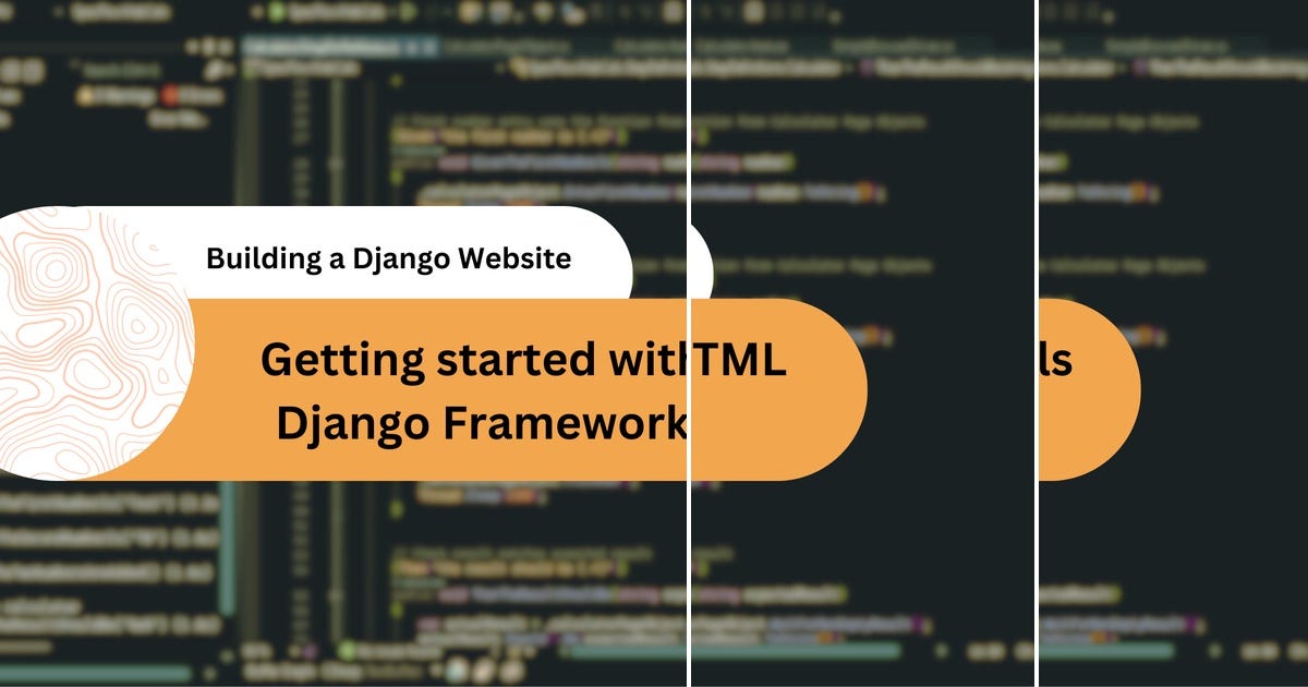 List: Django Project Tutorial | Curated by JP McWhinnie | Medium