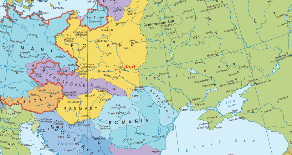 Yalta Europe Map