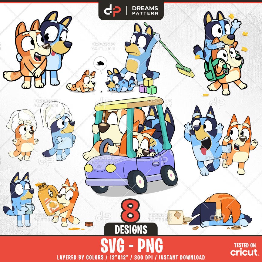 Cute Bingo Dog Svg, Bluey Bingo Svg, Cute Bingo Svg, Bluey😰 Saboreie a ...