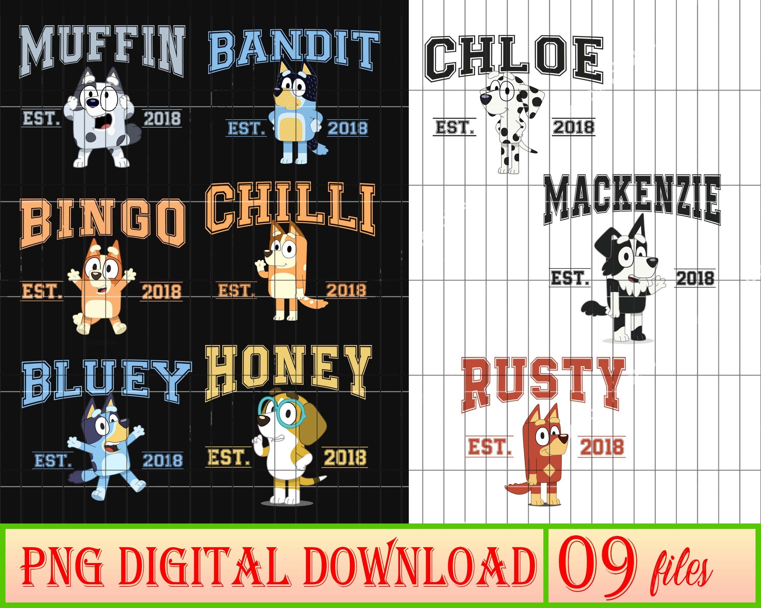 bluey and bingo DIGITAL, bluey and bingo png, bluey and bingo, bluey ...