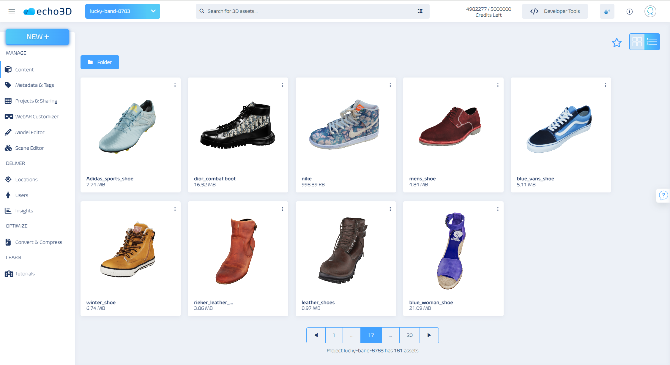 echo3D’s 3D Asset Manager Is Now Available