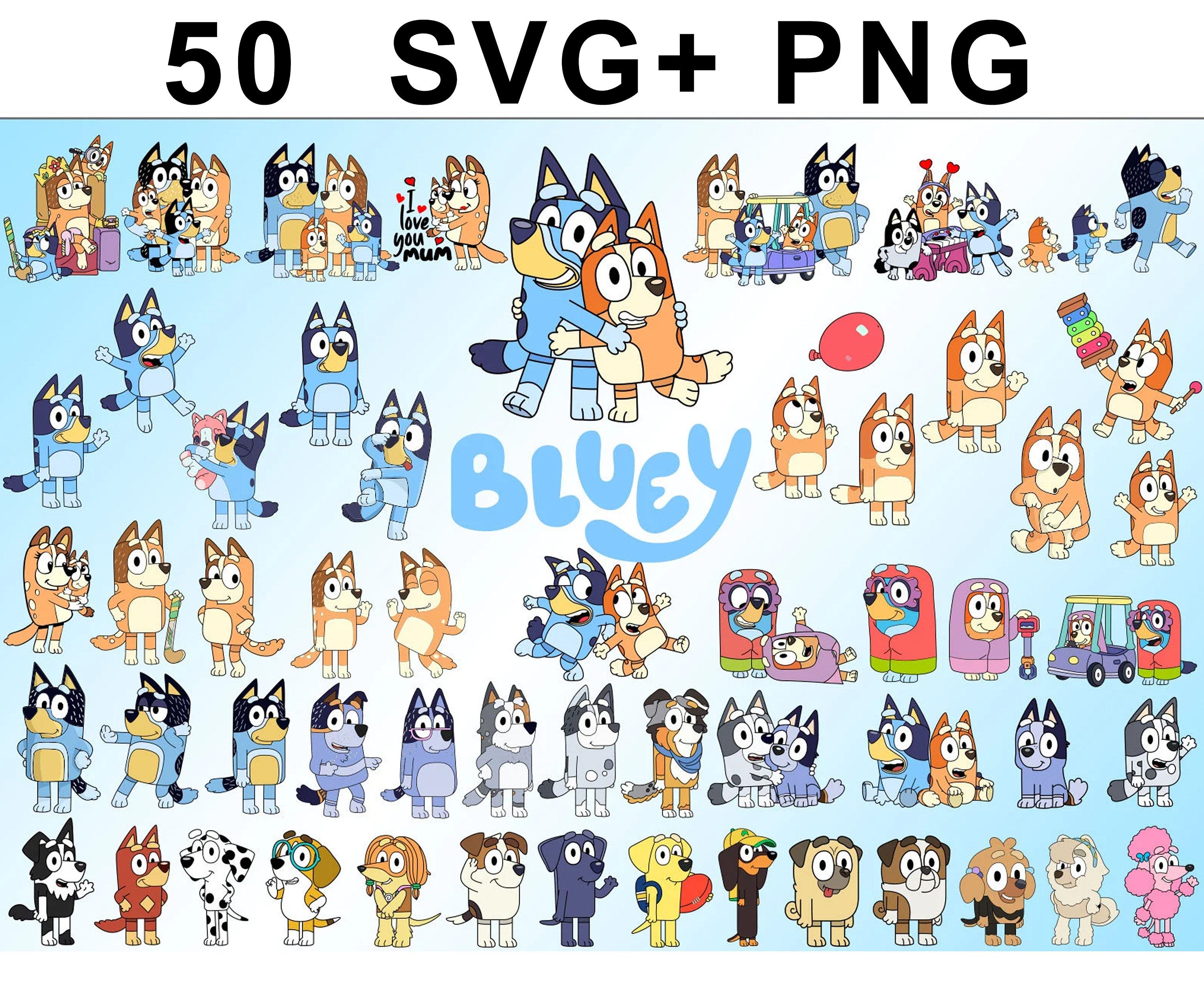 Bluey And Bingo Hug Silhouette Svg, Bluey Svg, Digital Download ...