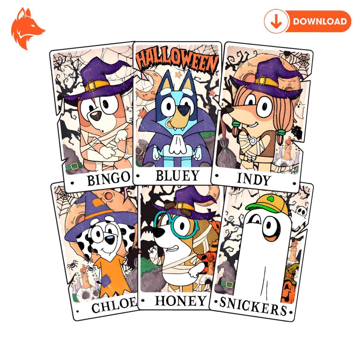 Bluey Bingo 2nd blue Design Png, Bluey cartoon Png, Cartoon