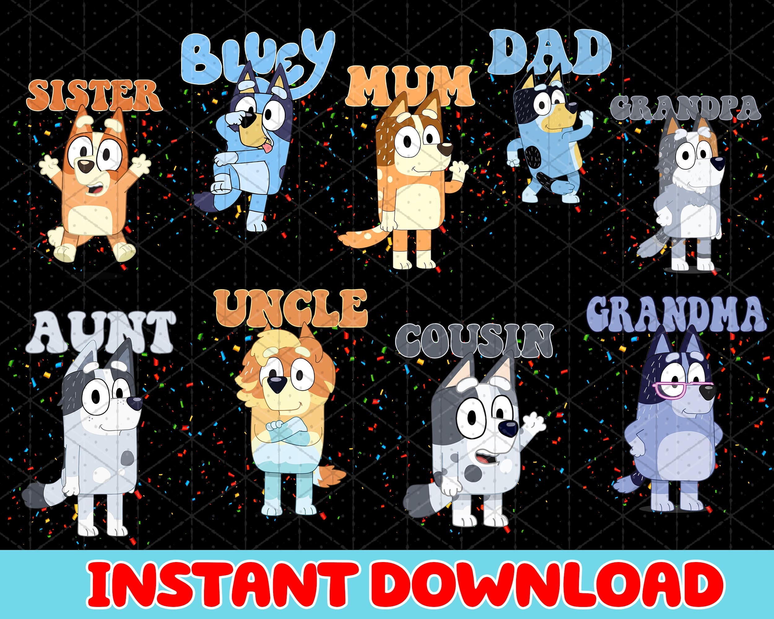 bluey and bingo DIGITAL, bluey and bingo png, bluey and bingo, bluey ...