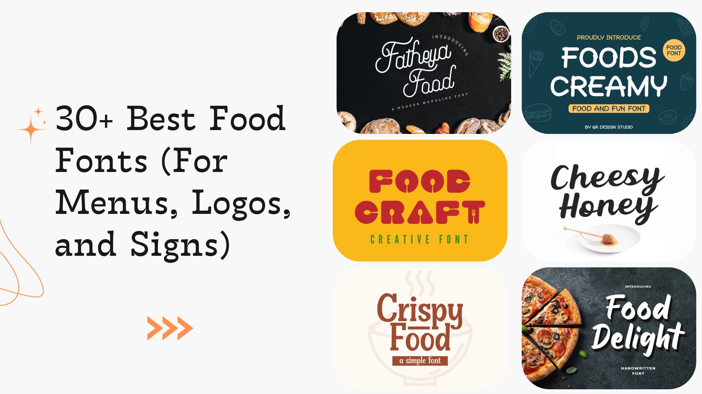 Font For Food Logo Food Logo Fonts | GraphicRiver