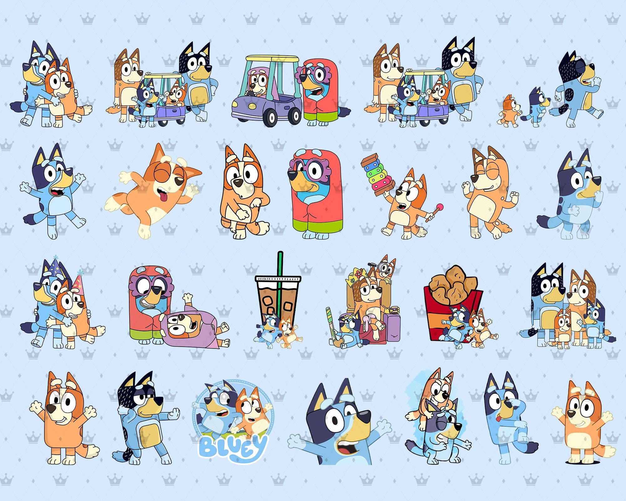 Bluey Friends Png, Bluey Characters Png, Bluey Cartoon Png D - lucox.cl