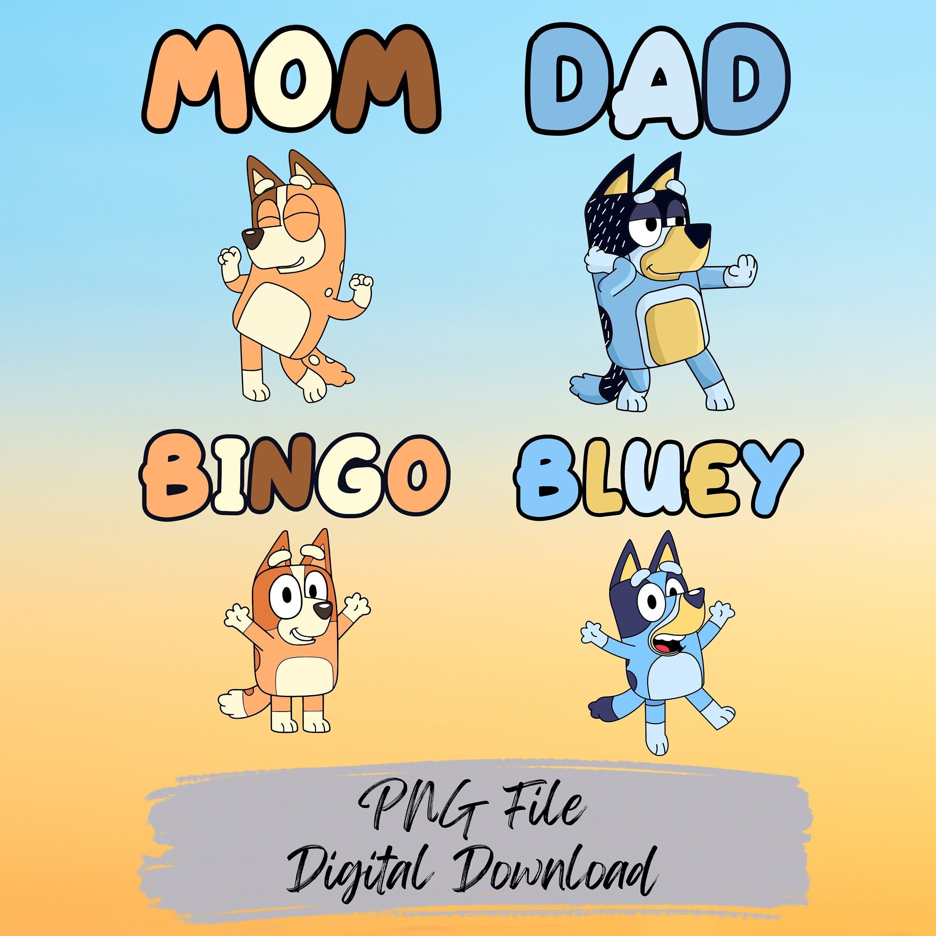 Bluey Show Bluey and Bingo Dance Mode PNG Bluey Download Bundle 😙 ...