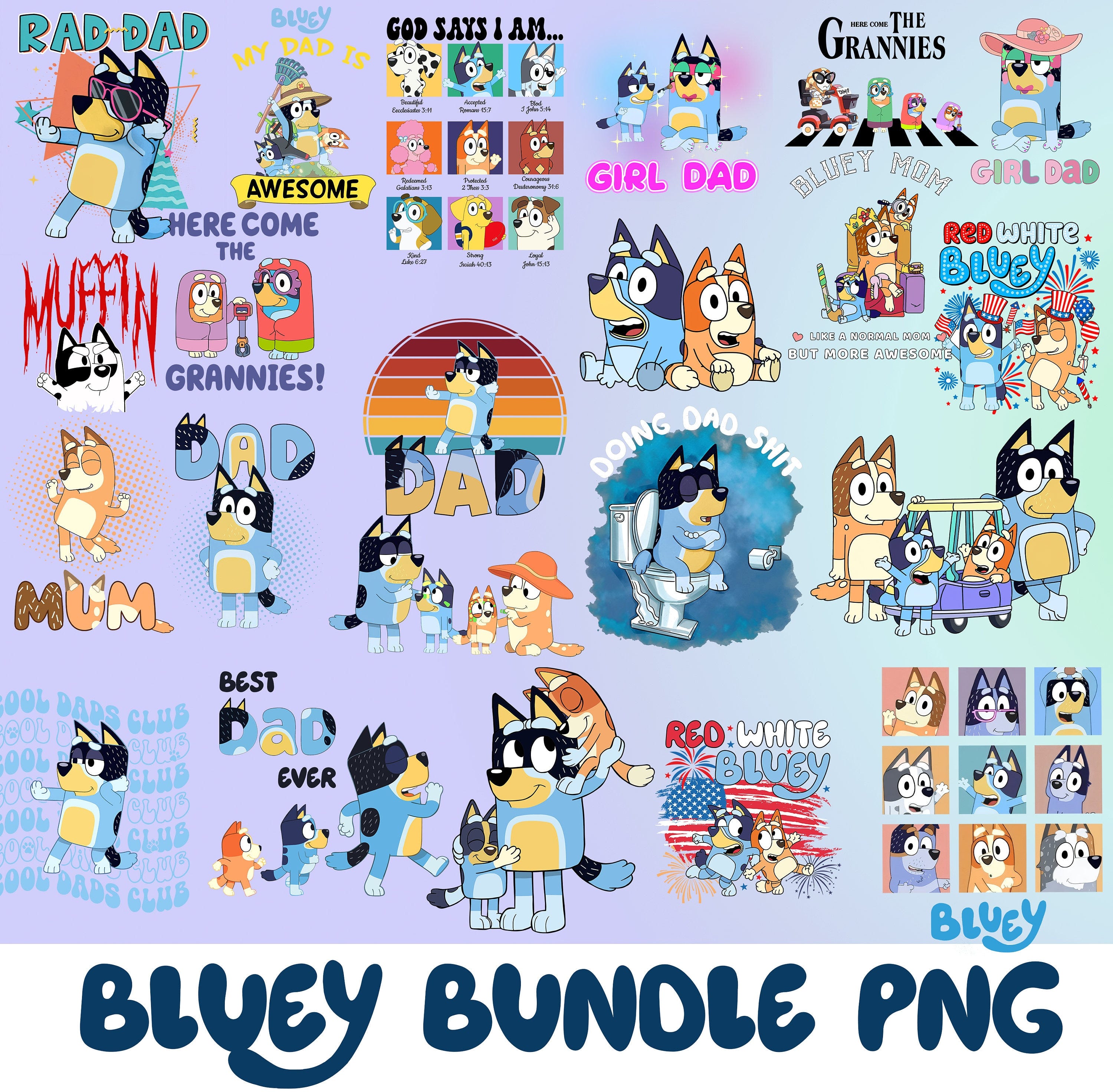 Bluey Png, Bluey Dance Mode PNG, Bluey Family Png, Decal Files🐫 ...