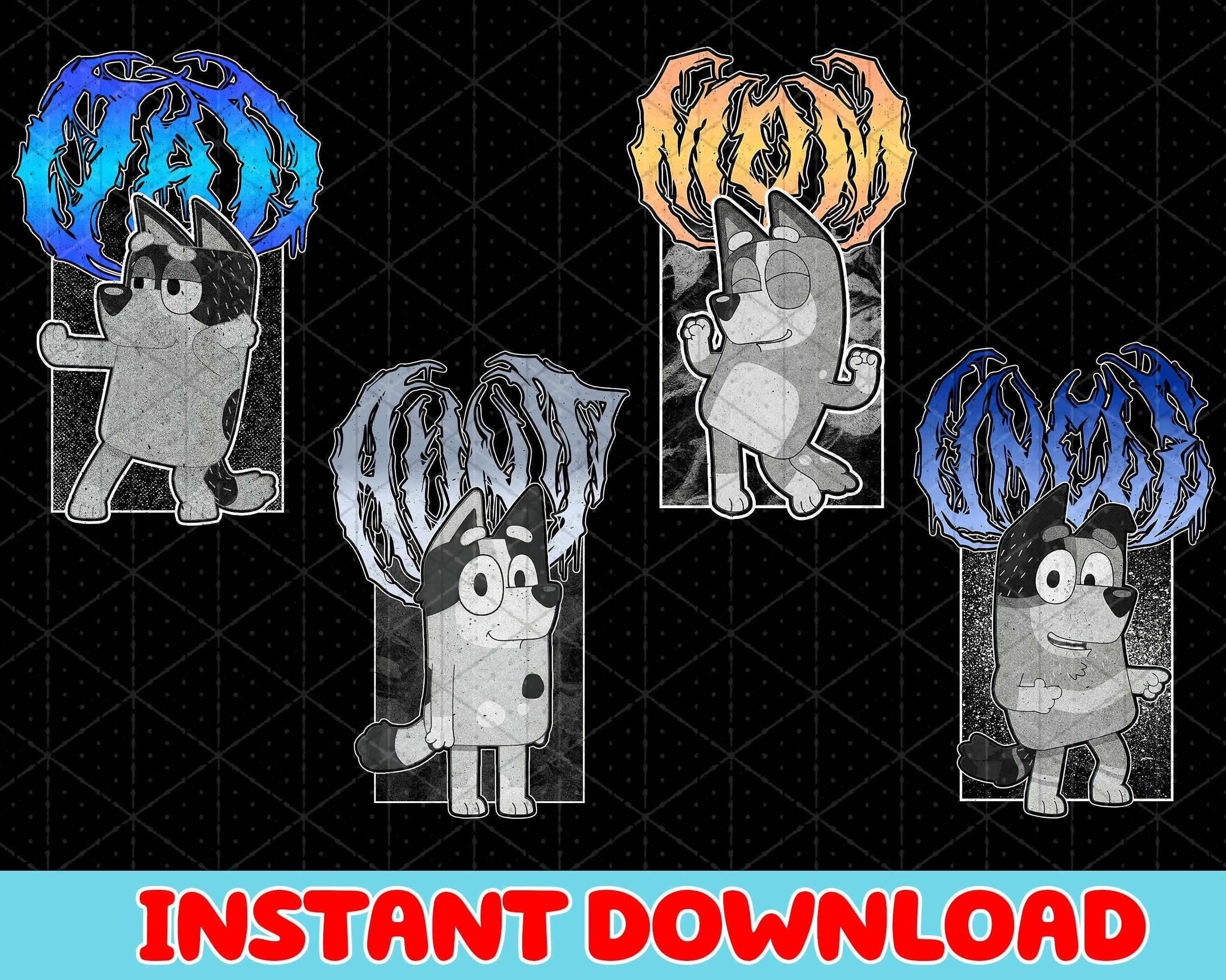 Bluey Rainbow Png, Bluey Friends Png, Bluey Png, Bluey Birthday Png ...