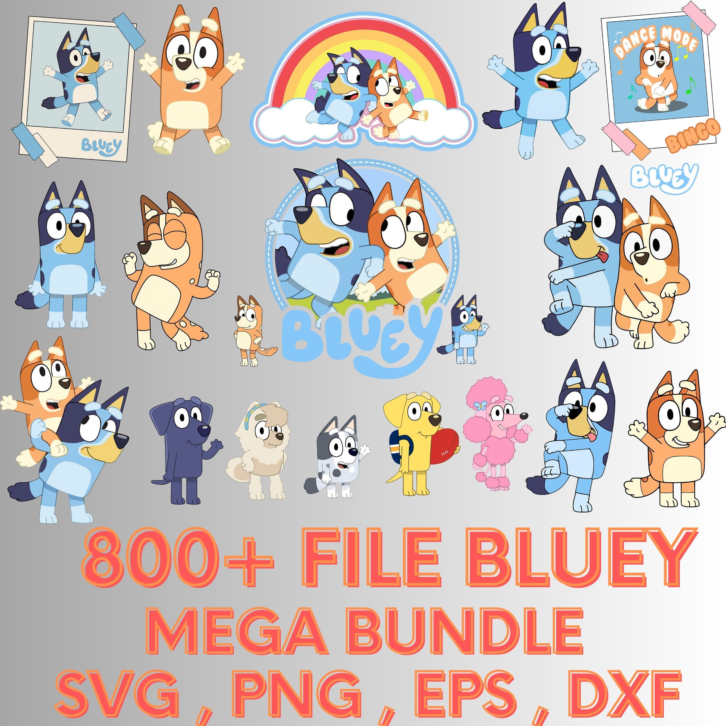 Bluey Premium Bundle, Bluey Clipart, Bluey and Bingo, Bluey Family ...