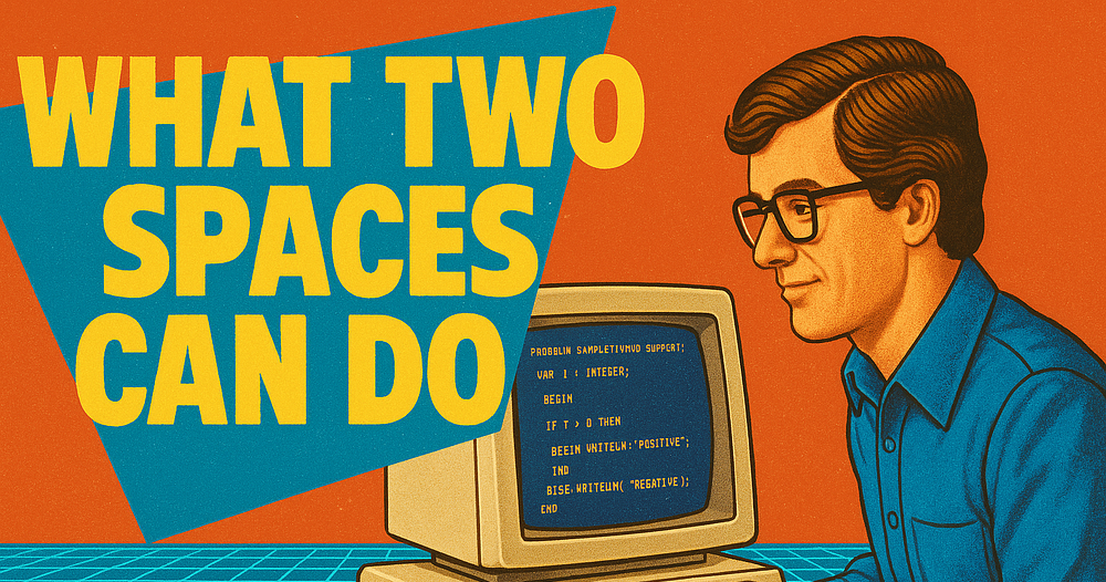 What Two Spaces Can Do. Two spaces, better code: lessons from a… | by ...