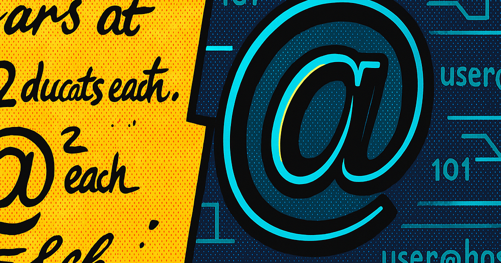 The Accidental Symbol. How the @ Became a Language of the… | by Cfir ...