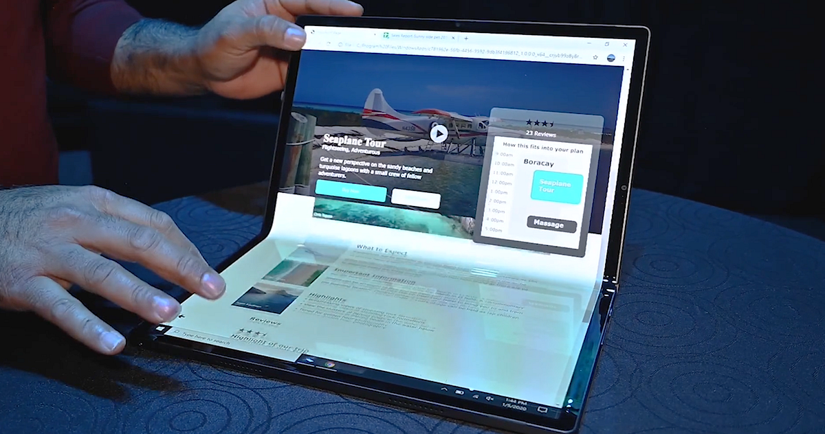 Intel Foldable-Screen Computer Is a Peek at a One-Device Future | OneZero