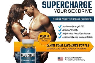 Blue Steel CBD Male Enhancement Gummies – Medium