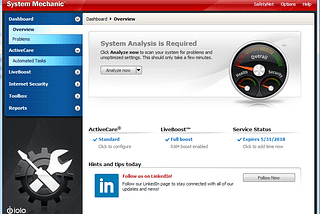 System Mechanic Support – Medium