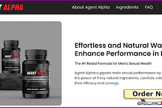 Agent Alpha Male Enhancement – Medium