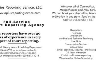 A Plus Reporting Connecticut – Medium